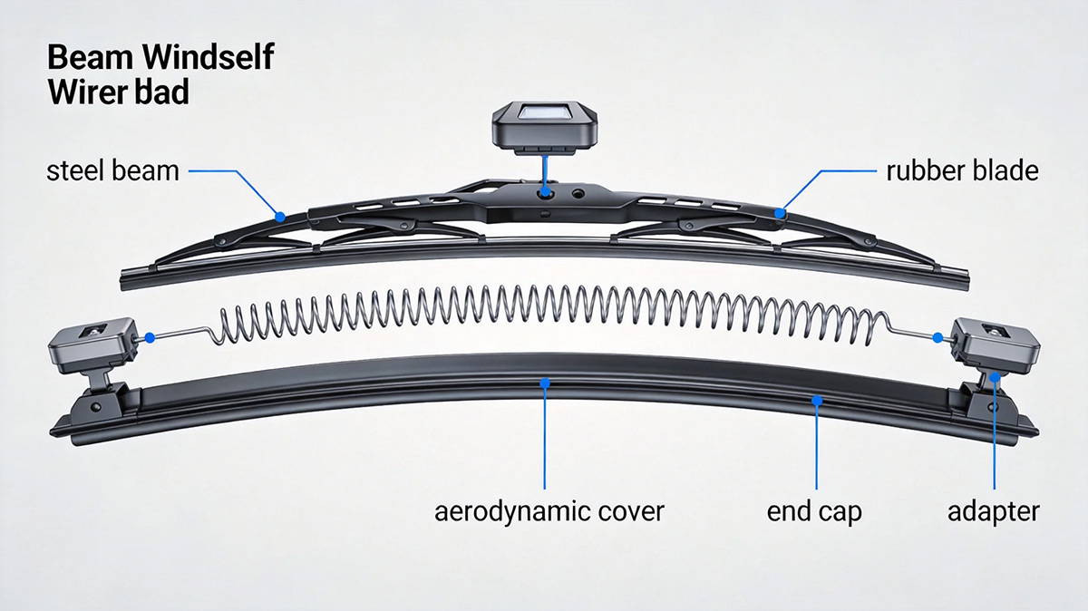 Beam Wiper Blade: Ultimate All-Season Performance & Silent Operation ...