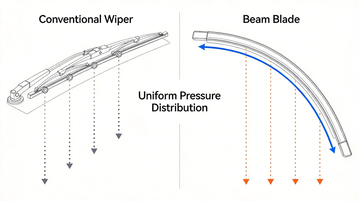 Beam Wiper Blade: Ultimate All-Season Performance & Silent Operation ...
